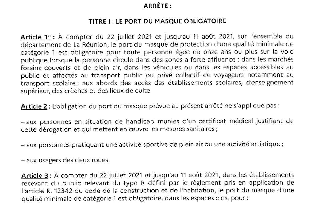 Pass Sanitaire Le Masque Toujours Obligatoire Dans Les Lieux Réservés