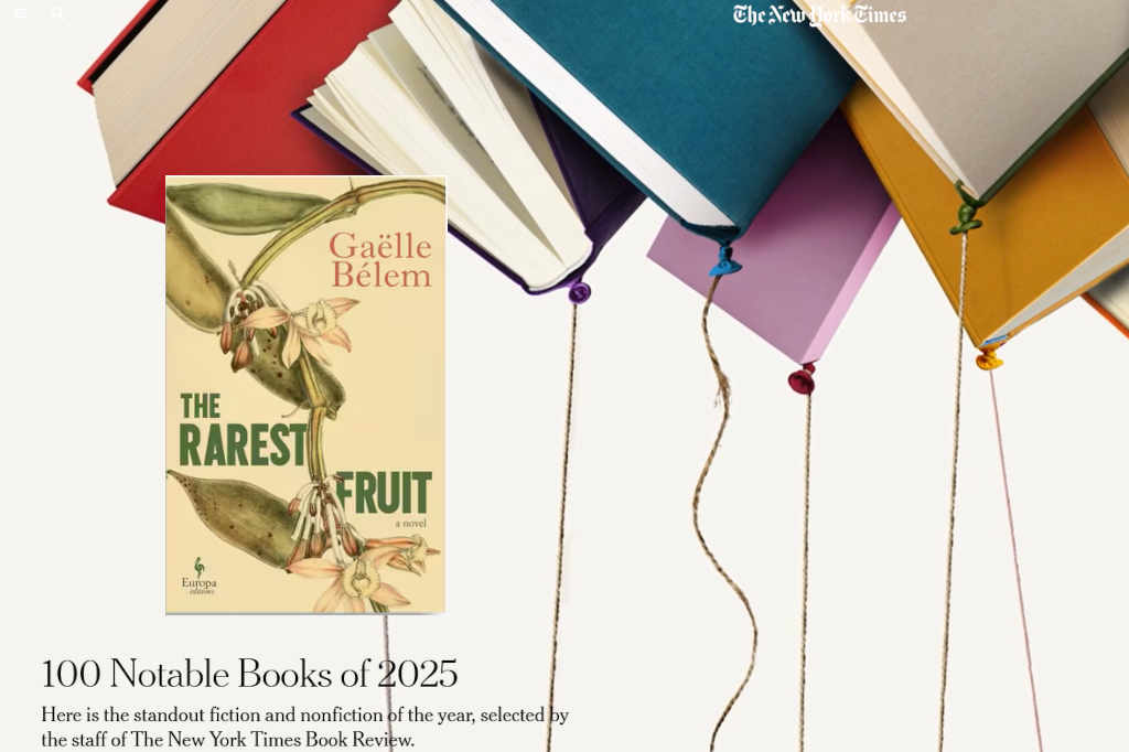 Un roman sur Edmond Albius recompensé aux USA par le ’New-York Times’